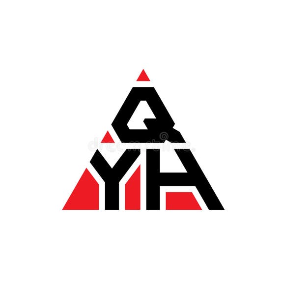 QYH Triangle Letter Logo Design with Triangle Shape. QYH Triangle Logo ...