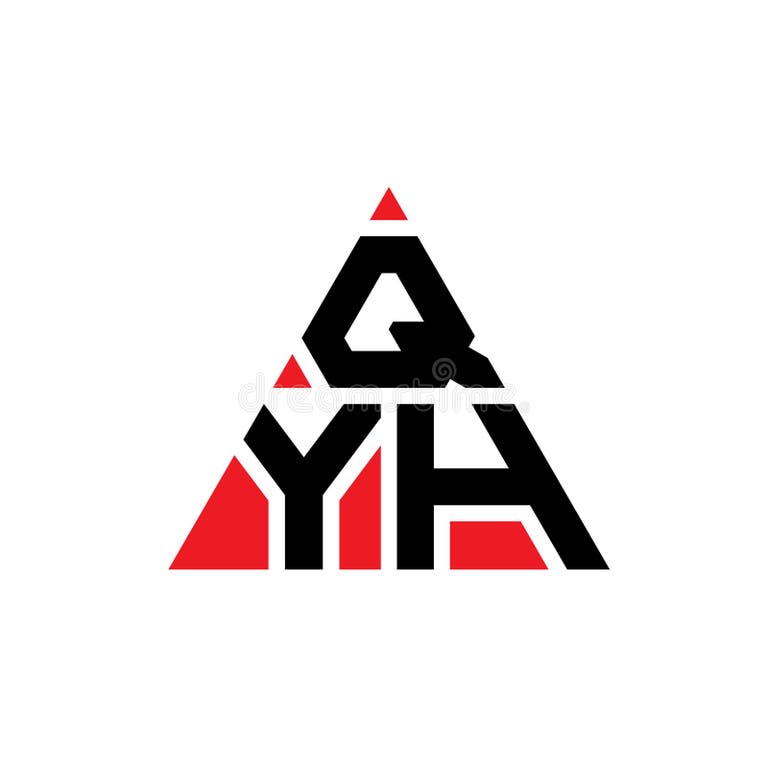 QYH Triangle Letter Logo Design with Triangle Shape. QYH Triangle Logo ...