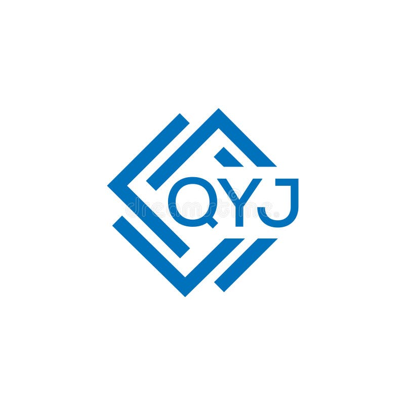 QYJ Letter Logo Design on White Background. QYJ Creative Circle Letter ...