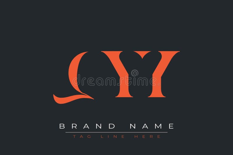 QYY Abstract Letter Logo Design Stock Illustration - Illustration of ...