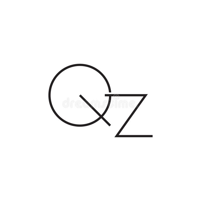 Qz Initial Letter Vector Logo Icon Stock Vector - Illustration of ...
