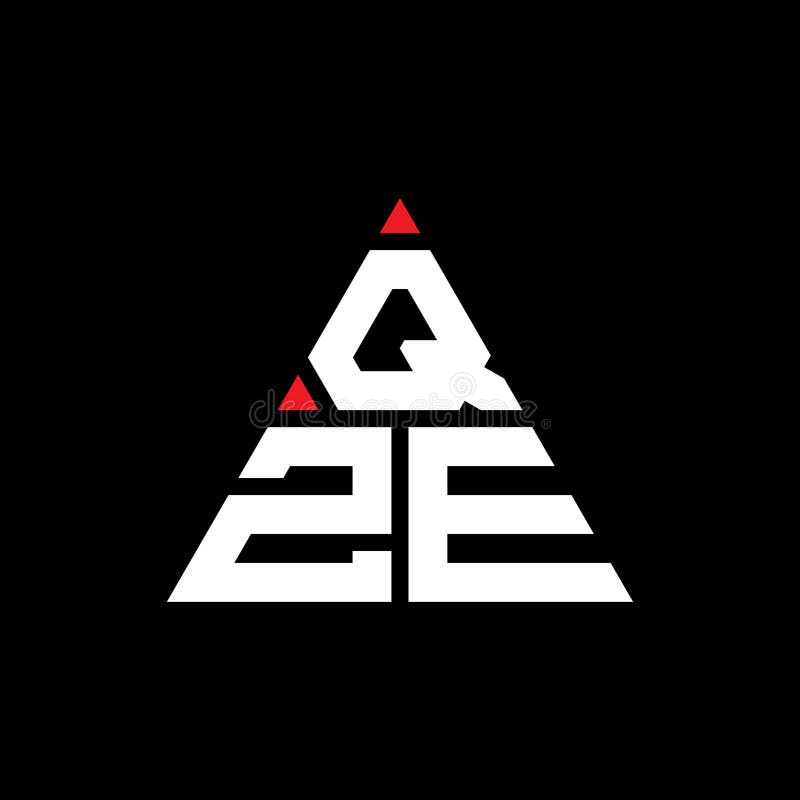 QZF Triangle Letter Logo Design with Triangle Shape. QZF Triangle Logo ...