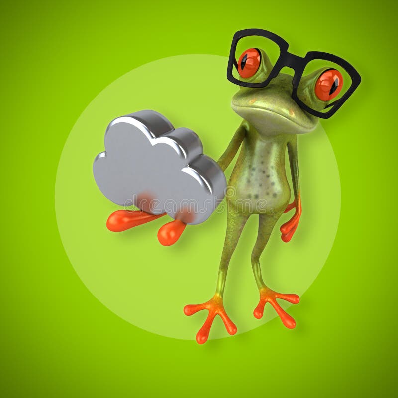 Rã do divertimento ilustração stock. Ilustração de amazônica - 77340759