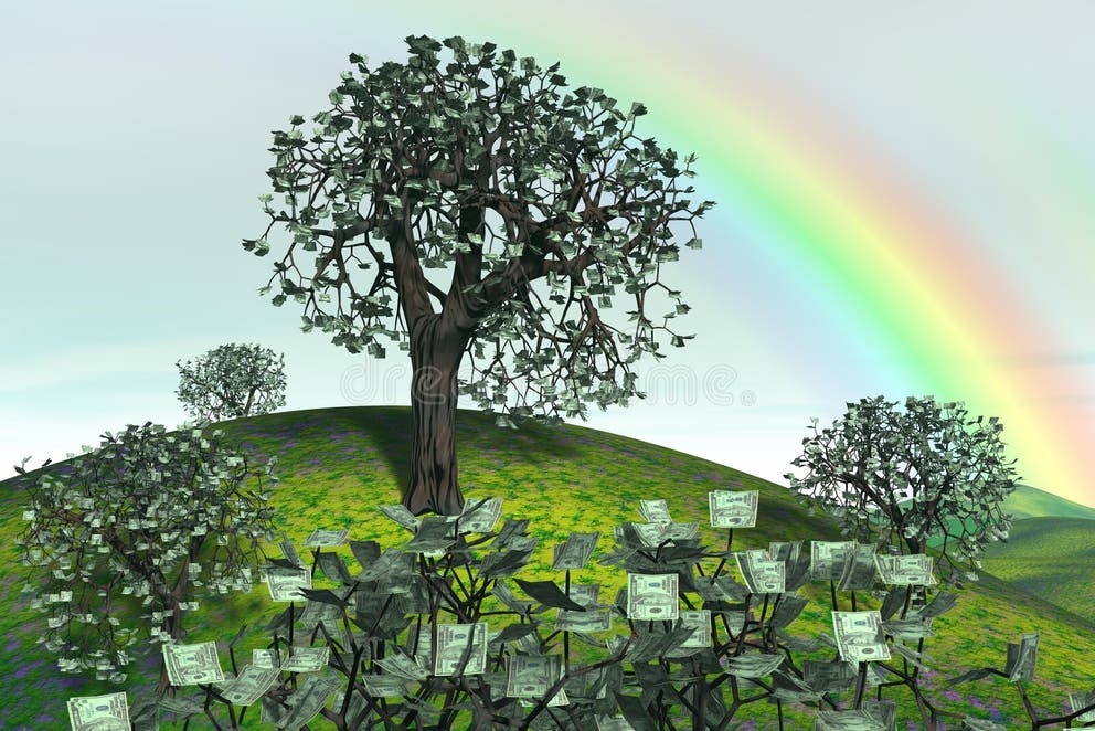 Rédito creciente stock de ilustración. Ilustración de abundancia - 1562139