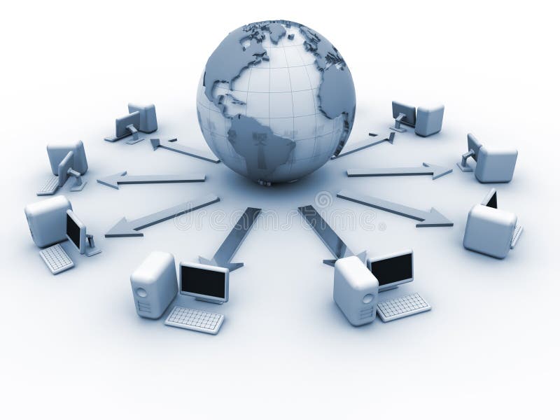 Réseau informatique global illustration stock. Illustration du ...