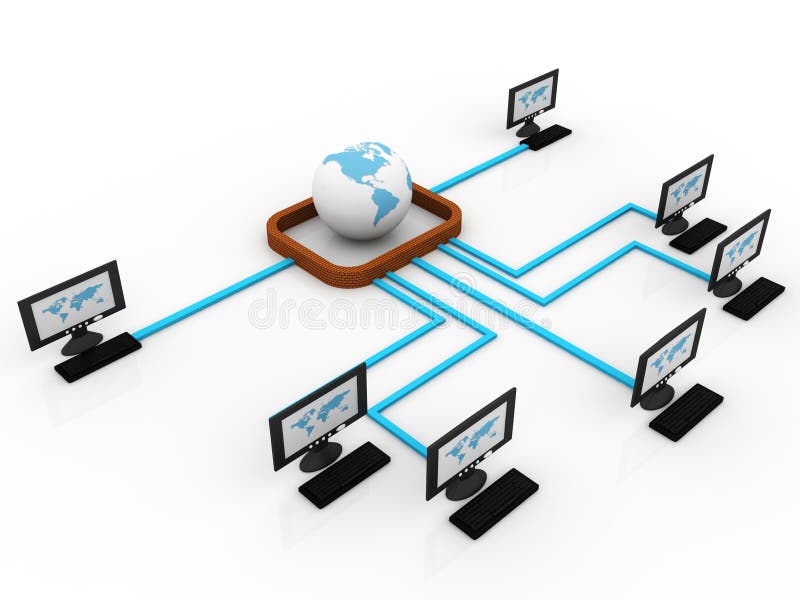 Icône De Réseau Informatique Ligne Conception D'icône De Style Ui ...