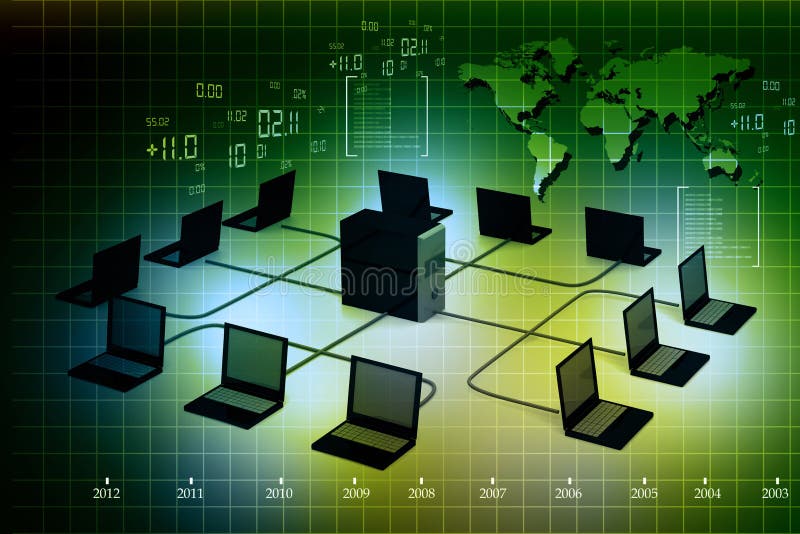 Réseau informatique global illustration stock. Illustration du groupe ...