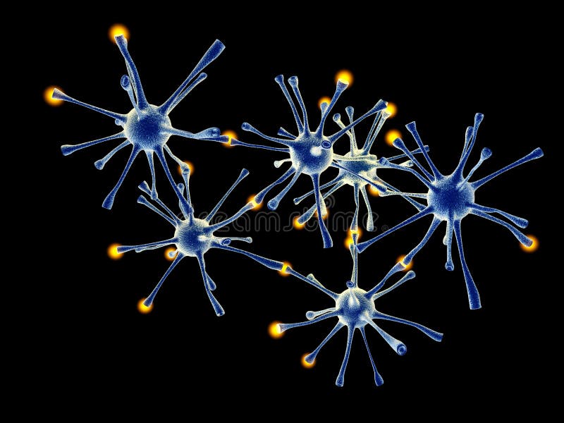 Réseau neuronal illustration stock. Illustration du réseau - 15228234