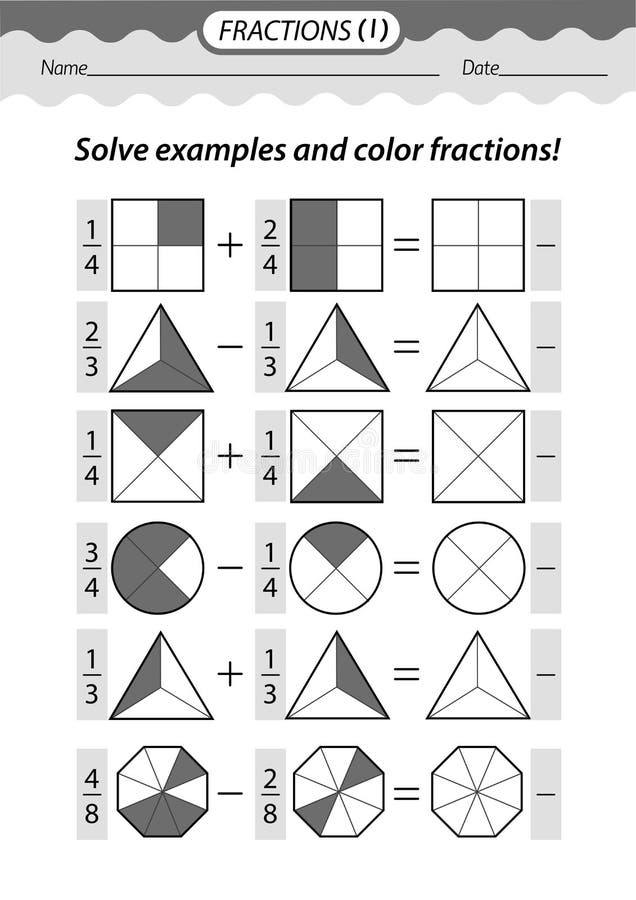 Fractions Stock Illustrations, Vecteurs, & Clipart – (550 Stock ...