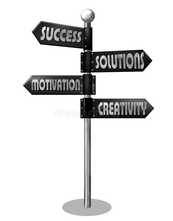 Réussite de signe de route illustration stock. Illustration of argent ...