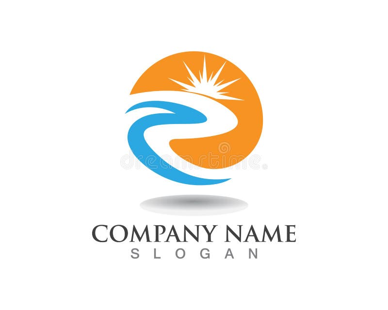 Río Logo Template De La Letra De R Ilustración del Vector - Ilustración ...