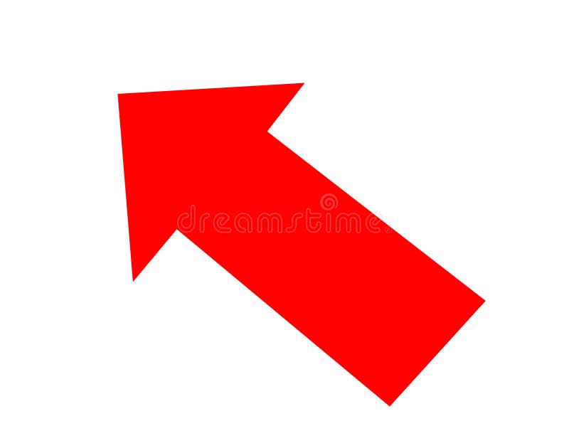 Röd pil upp stock illustrationer. Illustration av tecknad - 227248521