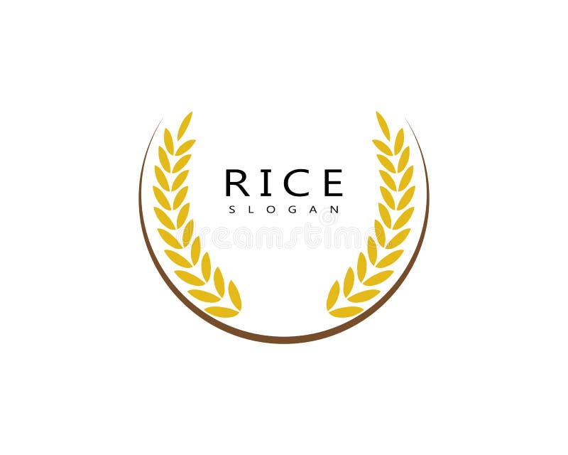 Rice Food Meal Logo and Symbols Template Stock Vector - Illustration of ...