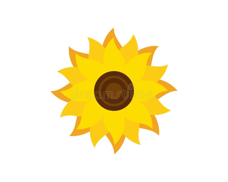 Sunflower Logo Template Vector Icon Stock Vector - Illustration of ...