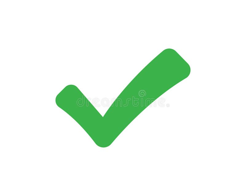 Check Mark V Letter Logo Template. Stock Vector - Illustration of ...