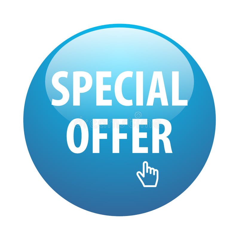Special offer button stock vector. Illustration of paper - 149925657