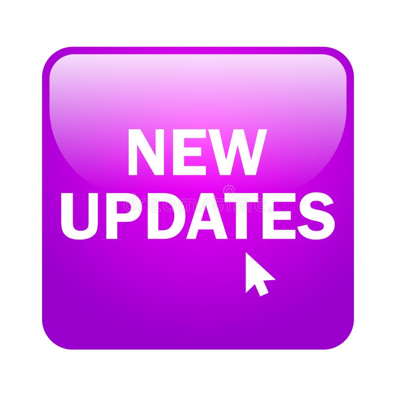 New updates button stock vector. Illustration of display - 197883935