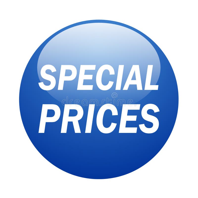 Special prices button stock illustration. Illustration of discount ...