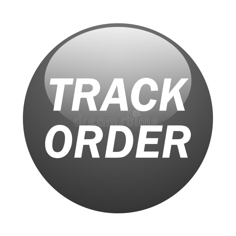 Track Order Icon With Text And Red Location Sign Stock Vector ...
