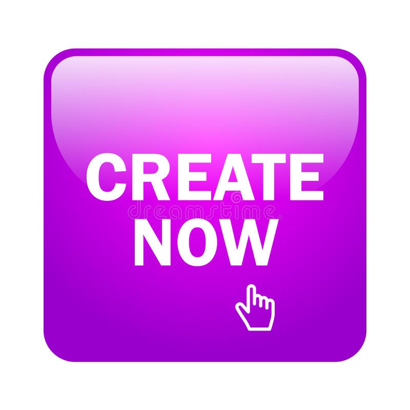 Create account now button stock vector. Illustration of buttons - 214784762