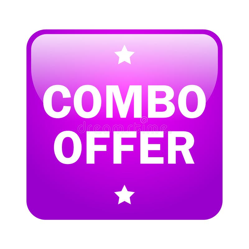 Combo offer web button stock vector. Illustration of discounts - 214791523