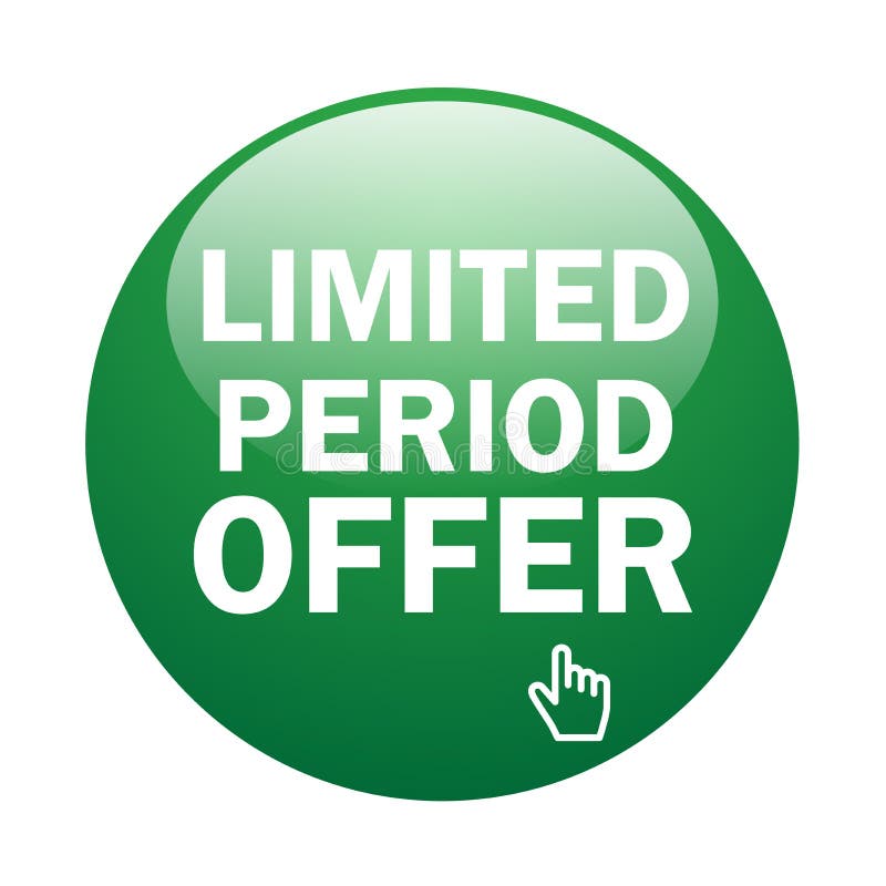 Limited Period Offer Button Stock Vector - Illustration of mouse ...