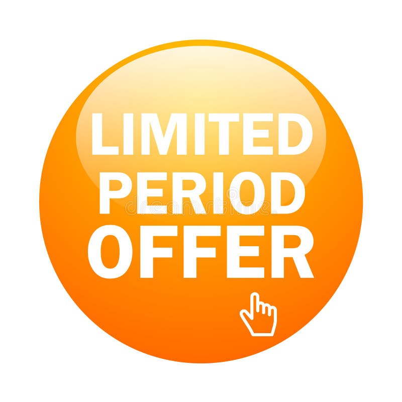 Limited Period Offers on Blue Stock Illustration - Illustration of ...