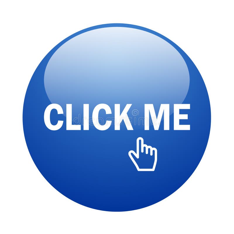 Click me web button stock vector. Illustration of business - 214795399