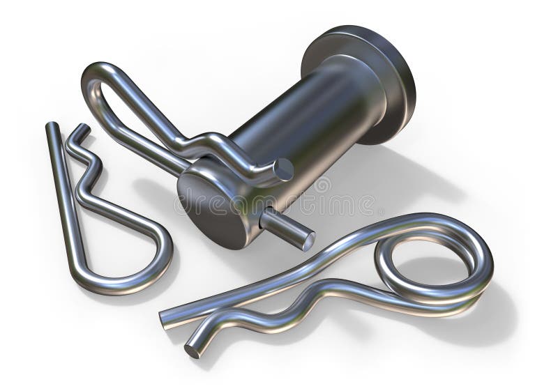 R-clips stock illustration. Illustration of hitch, rclip - 43812221