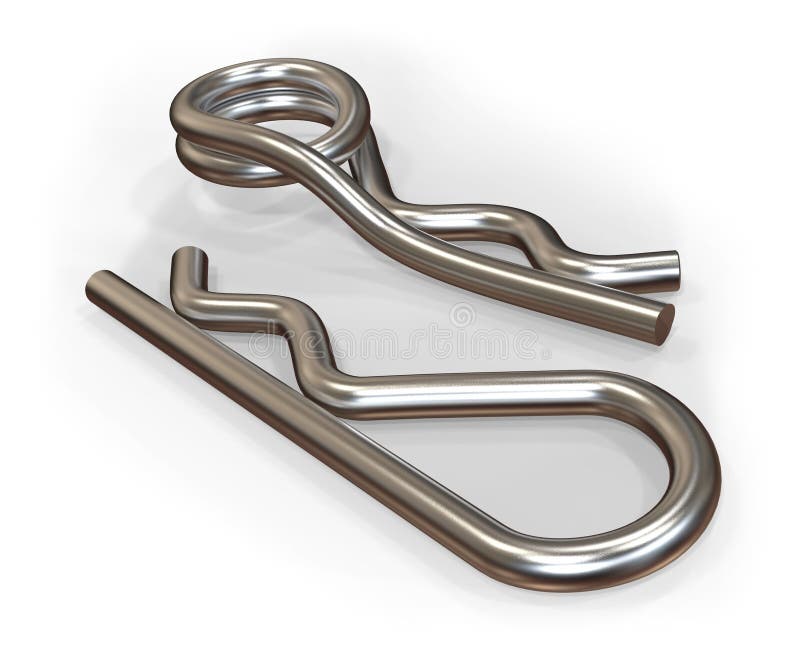 R-clips stock illustration. Illustration of white, security - 43812231