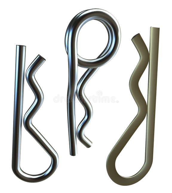 R-clips stock illustration. Illustration of hitch, hairpin - 43812252