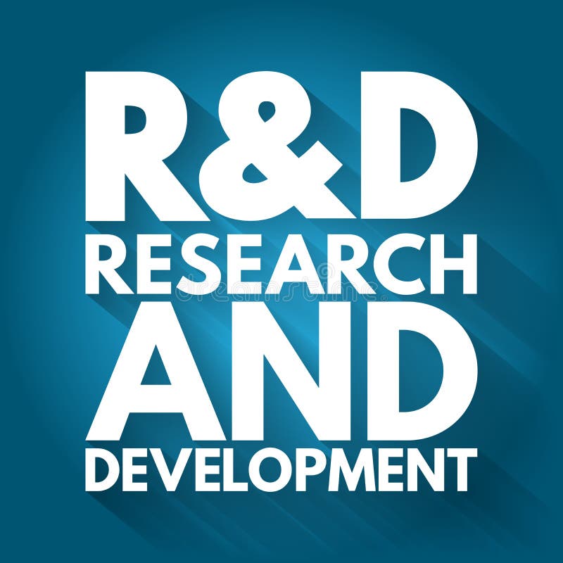R&D - Research and Development Acronym, Business Concept Background ...
