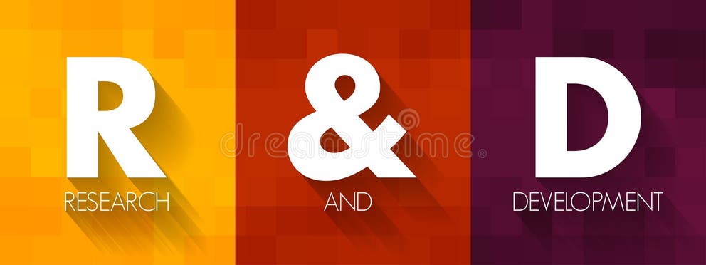 R and D - Research and Development Acronym, Business Concept Background ...