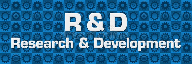 R and D - Research and Development Three Circles Stock Illustration ...