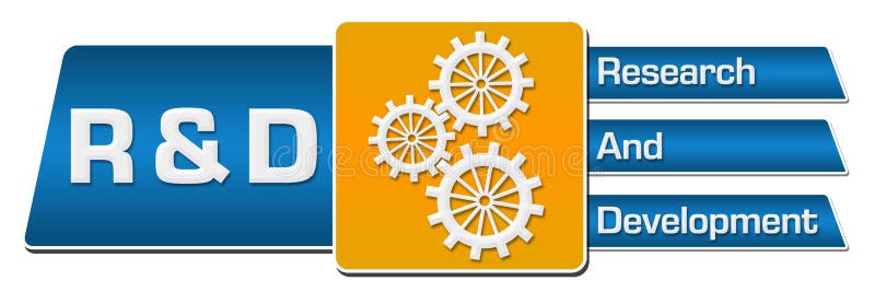 R and D - Research and Development Three Circles Stock Illustration ...