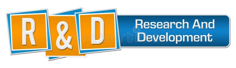 R and D - Research and Development Three Circles Stock Illustration ...
