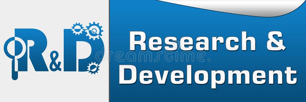 R and D - Research and Development Horizontal Stock Illustration ...
