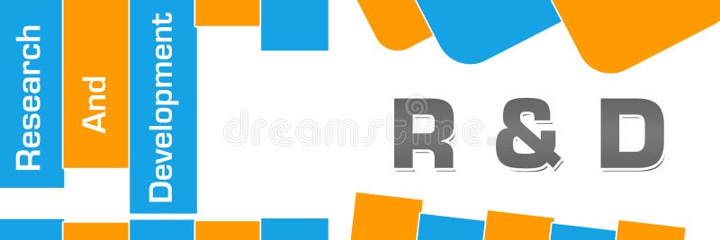 R and D - Research and Development Three Circles Stock Illustration ...