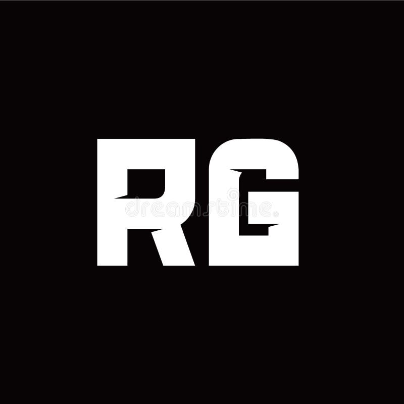 R G Letter Monogram Style Initial Logo Template Stock Illustration ...