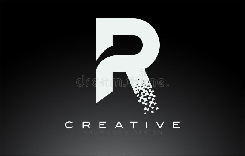 Letter R Pixels Stock Illustrations – 72 Letter R Pixels Stock ...