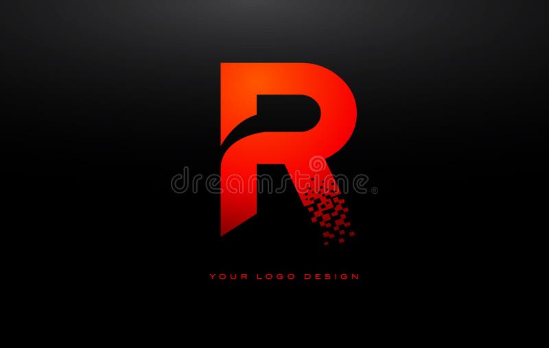 Letter R Pixels Stock Illustrations – 72 Letter R Pixels Stock ...