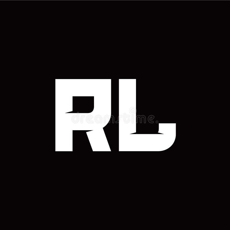 R L Letter Monogram Style Initial Logo Template Stock Illustration ...