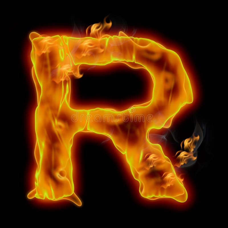 Alphabet Letter R Flame Stock Illustrations – 249 Alphabet Letter R ...