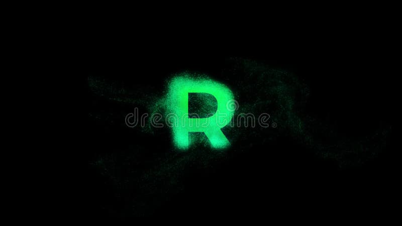 R Letter Animation. stock footage. Video of typography - 331945432