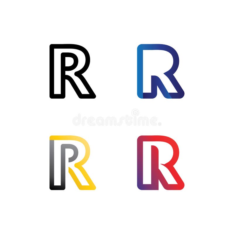 R Letter Arrow Vector Illustration Icon Stock Vector - Illustration of ...