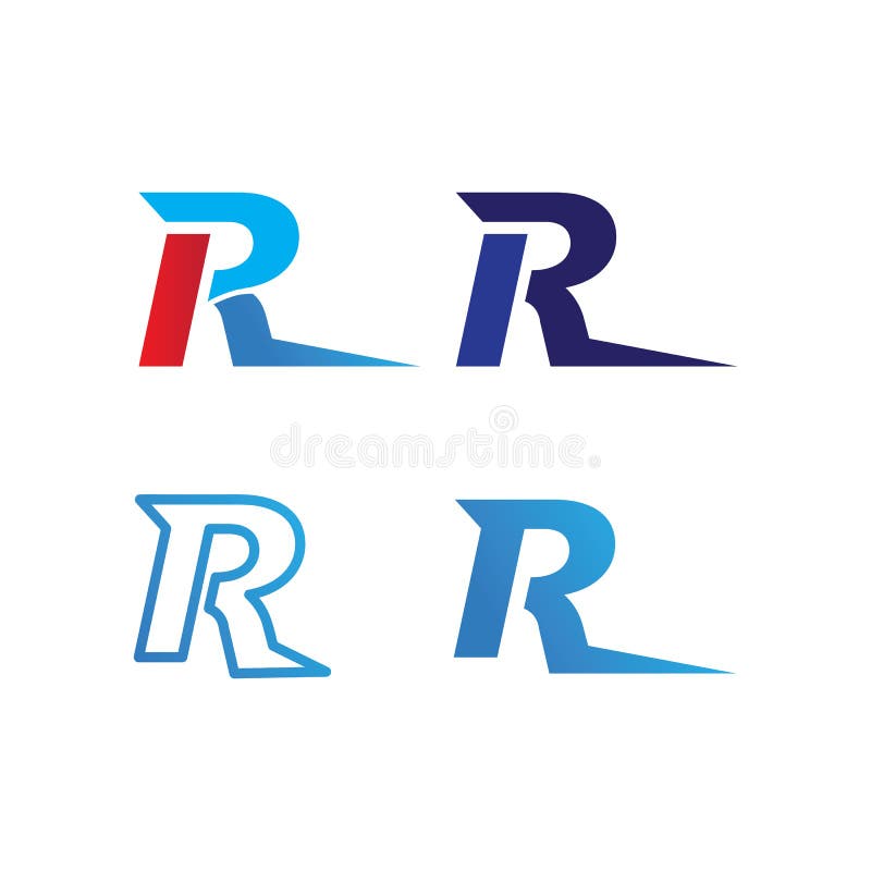 R Letter Arrow Vector Illustration Icon Stock Vector - Illustration of ...