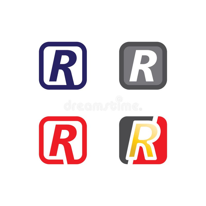 R Letter Arrow Vector Illustration Icon Stock Vector - Illustration of ...
