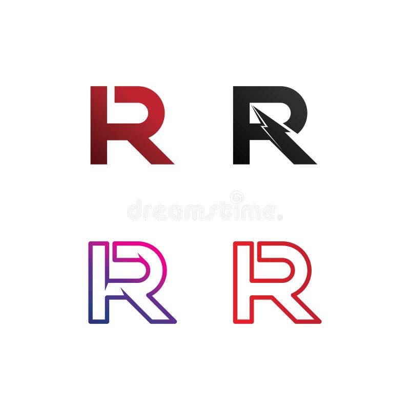 R Letter Arrow Vector Illustration Icon Stock Vector - Illustration of ...