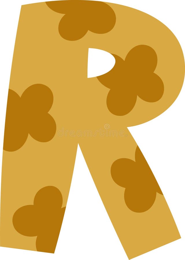 R Letter Childish Alphabet stock vector. Illustration of hand - 309785229