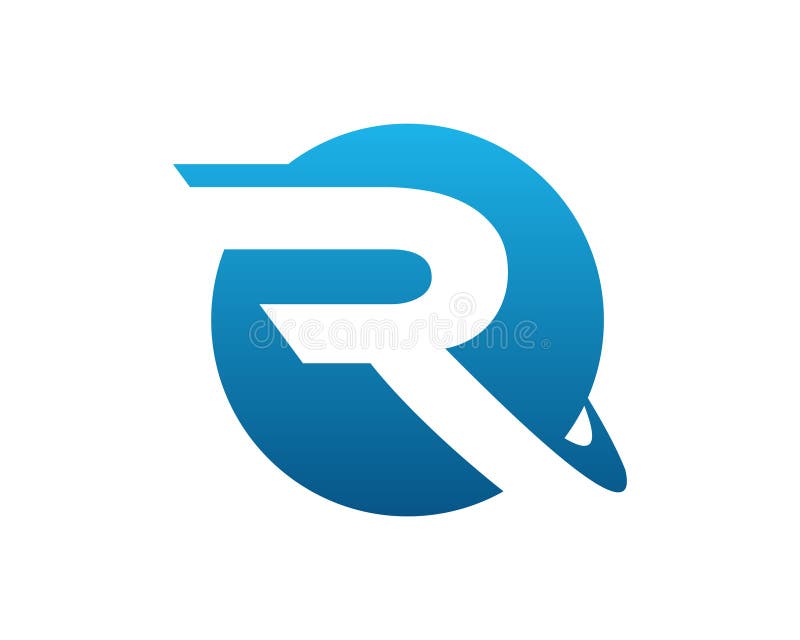 R Letter Circle Logo Template 1 Stock Vector - Illustration of finance ...